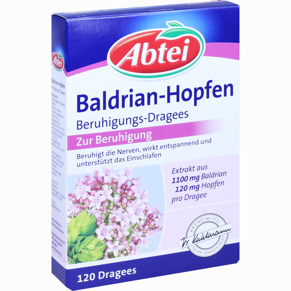 Abtei Baldrian Hopfen Beruhigungs- Dragees Tabletten » Informationen ...