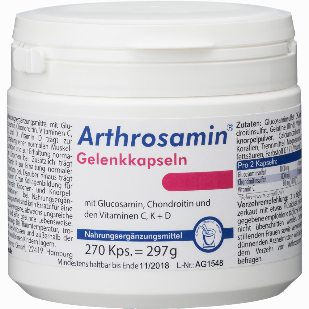 Arthrosamin Kapseln » Informationen und Inhaltsstoffe