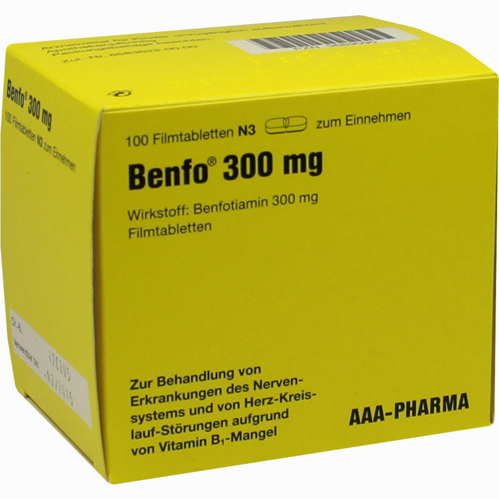Benfo 300mg Filmtabletten » Informationen und Inhaltsstoffe