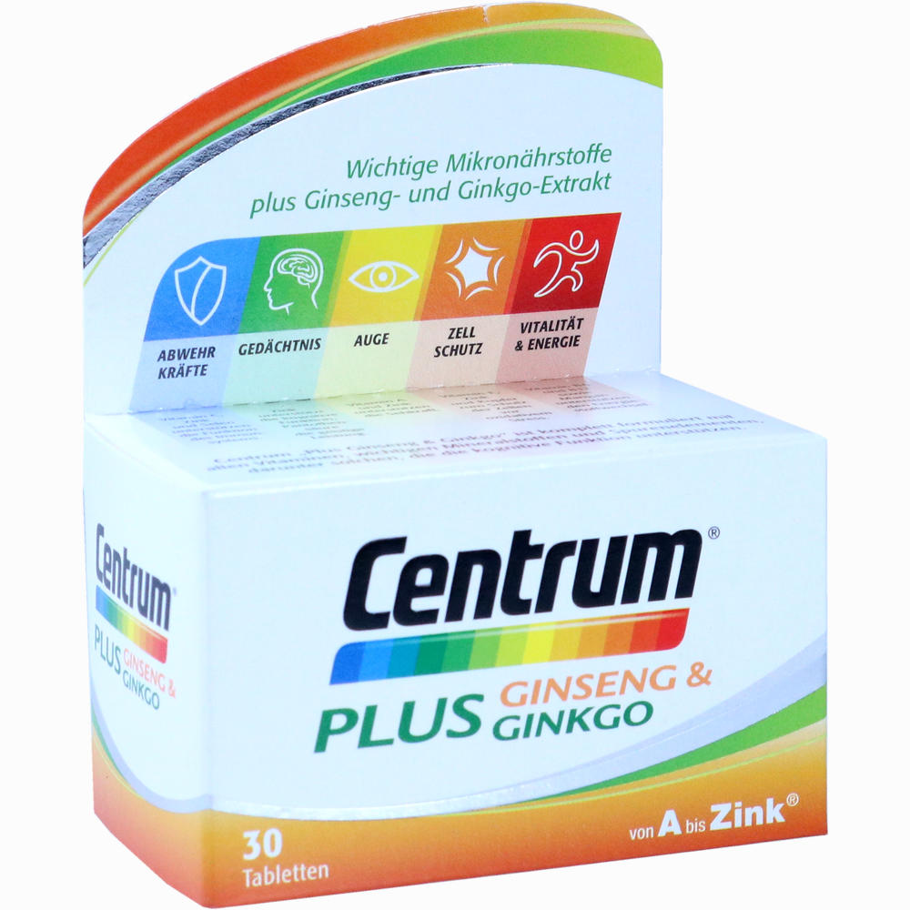Centrum Plus Ginseng & Ginkgo Tabletten » Informationen und Inhaltsstoffe