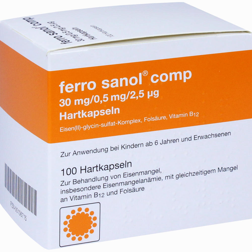 Ferro Sanol Comp Kapseln » Informationen und Inhaltsstoffe