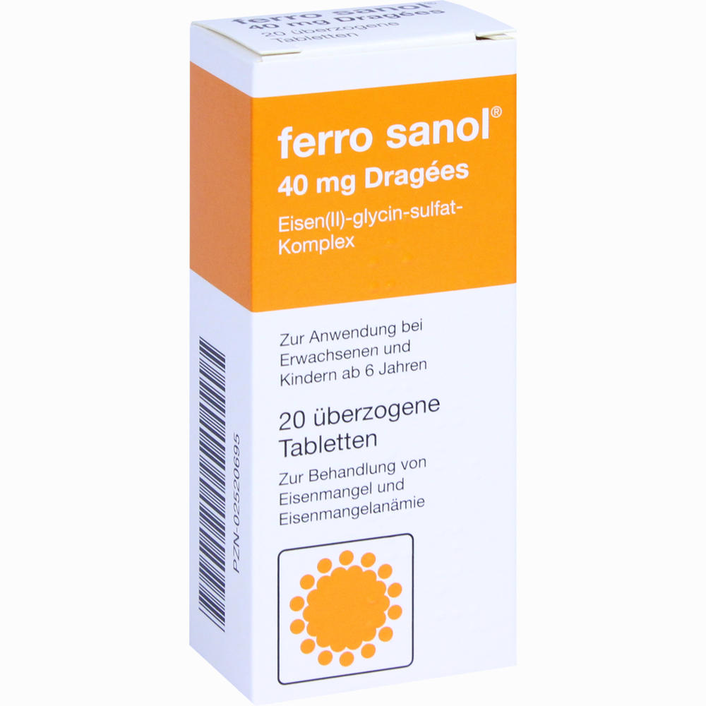 Ferro Sanol Dragees » Informationen und Inhaltsstoffe