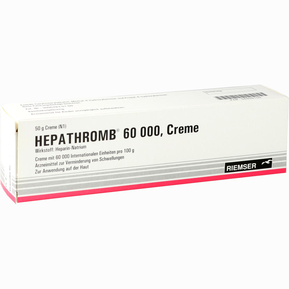 Hepathromb 60000 Creme » Informationen und Inhaltsstoffe