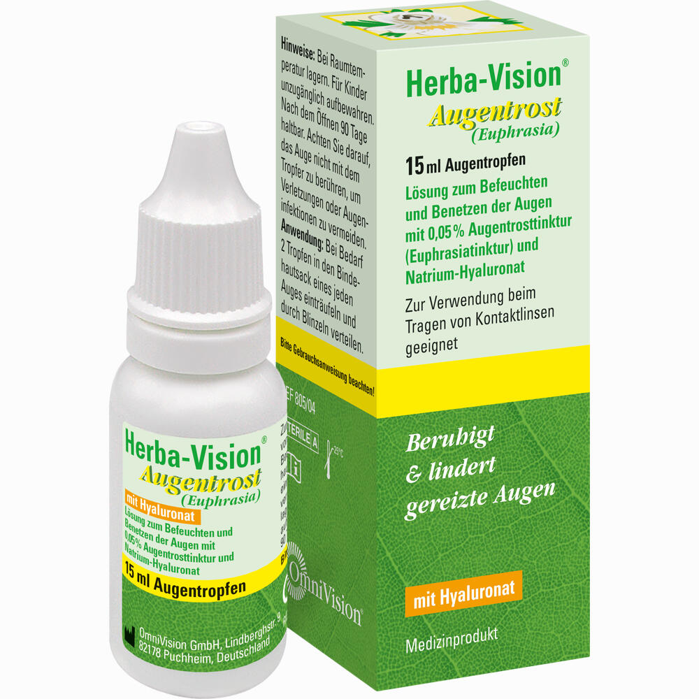 Herba- Vision Augentrost Augentropfen » Informationen und Inhaltsstoffe