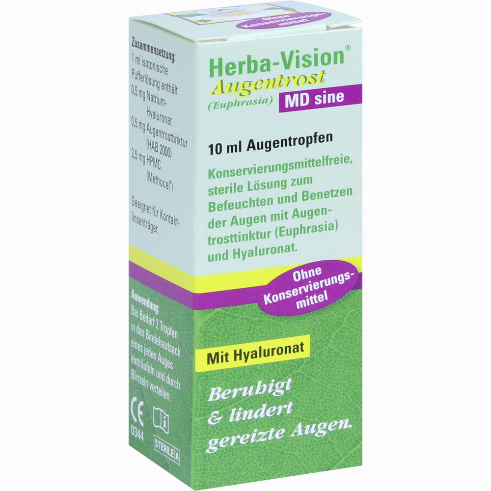 Herba- Vision Augentrost Md Sine Augentropfen » Informationen und ...