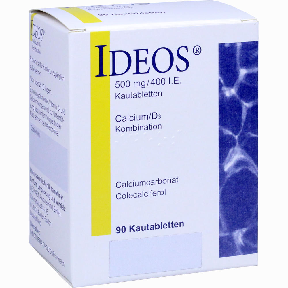 Ideos 500mg/400 I. E. Kautabletten Beragena arzneimittel ...