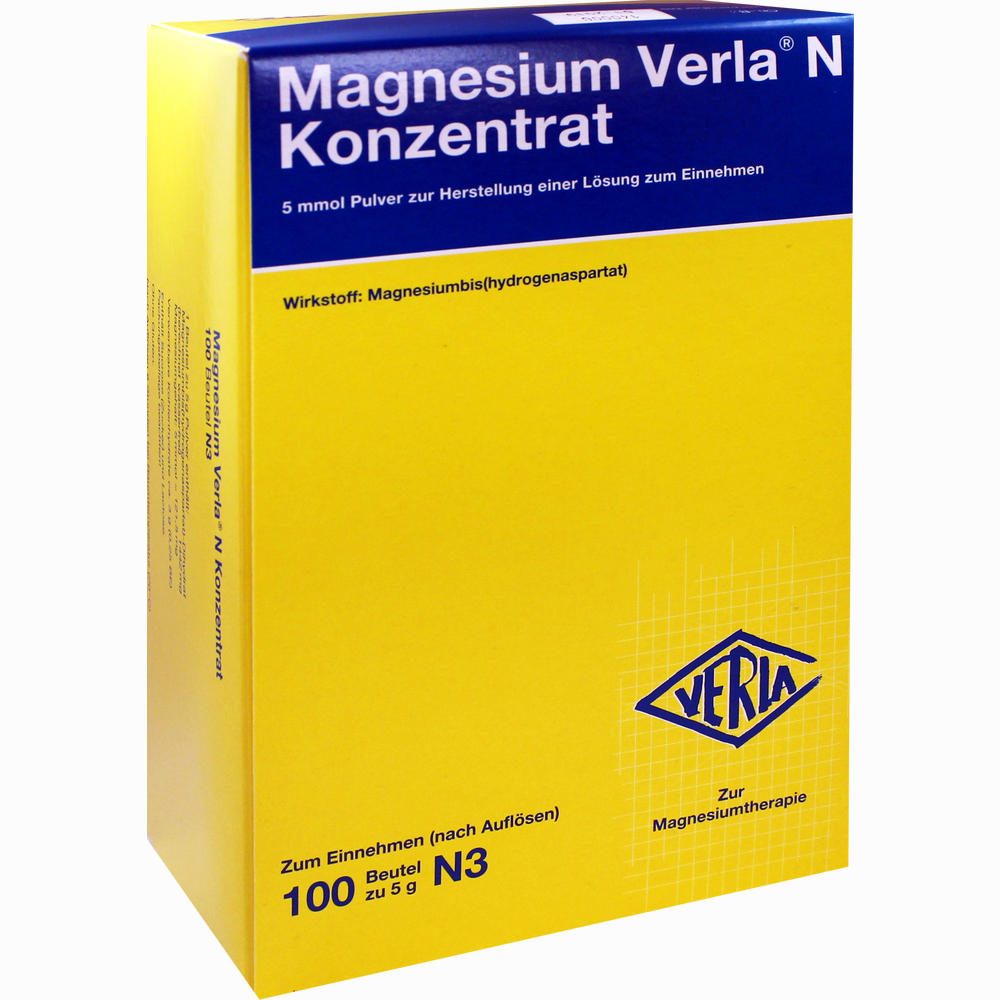 Magnesium Verla N Konzentrat Granulat 100 Stück Preisvergleich