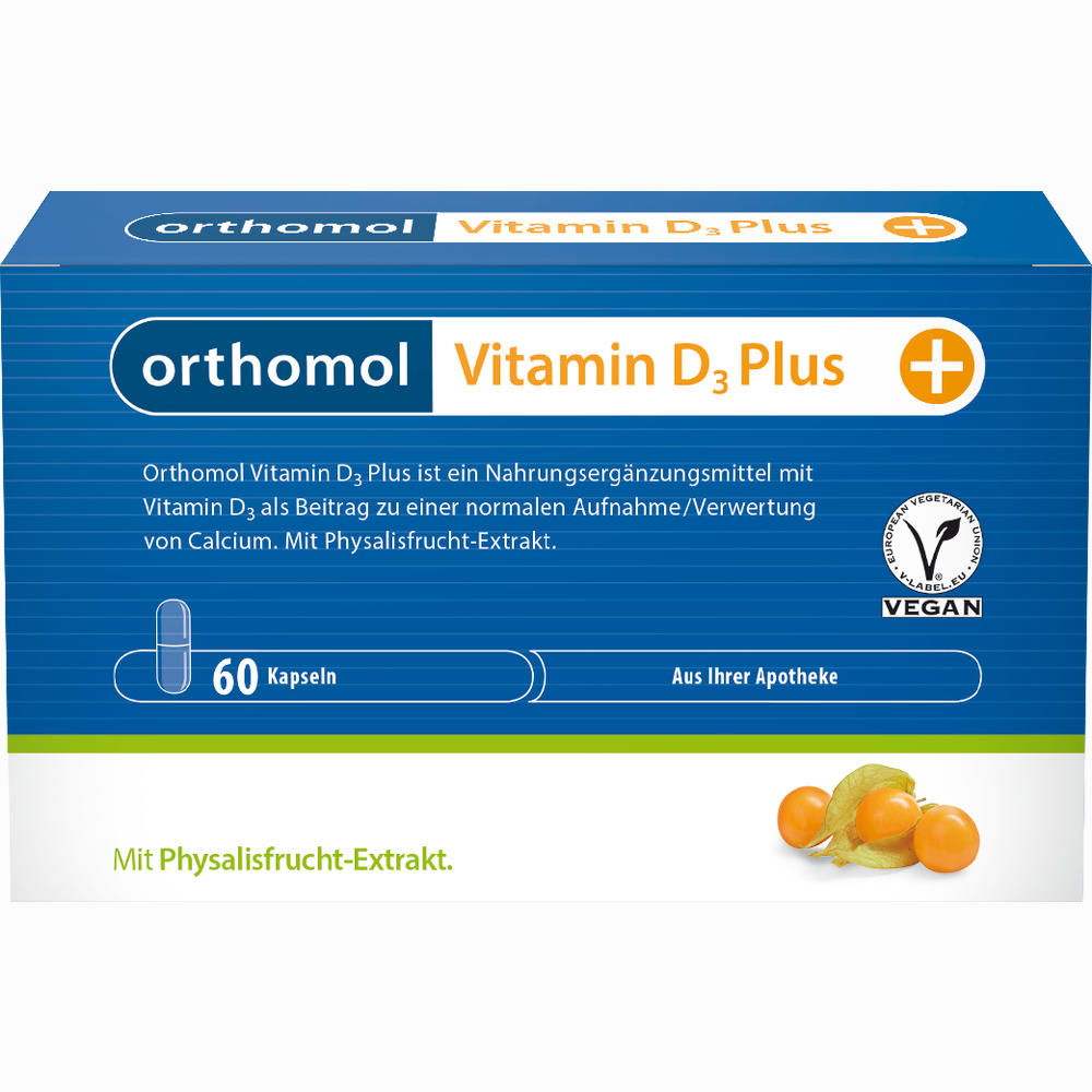 Orthomol Vitamin D3 Plus Kapseln » Informationen und Inhaltsstoffe