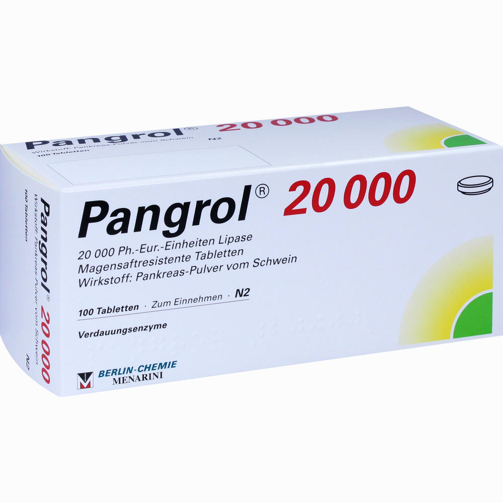 Pangrol 20000 Filmtabletten » Informationen und Inhaltsstoffe
