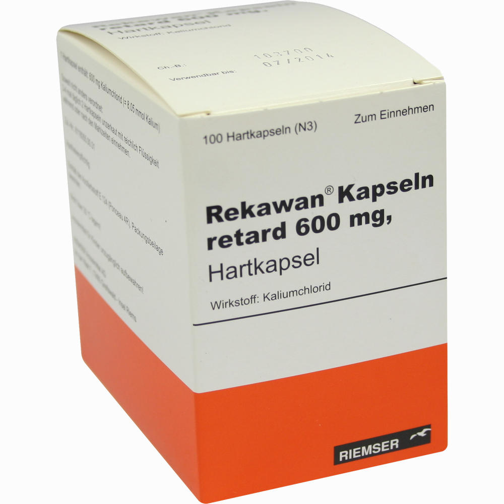 Rekawan Kapseln Retard 600mg Retardkapseln » Informationen und ...