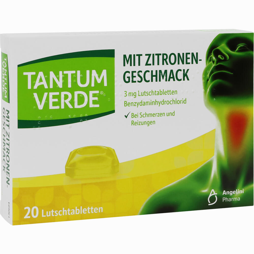 Tantum Verde 3mg mit Zitronengeschmack Lutschtabletten 20 Stück ...