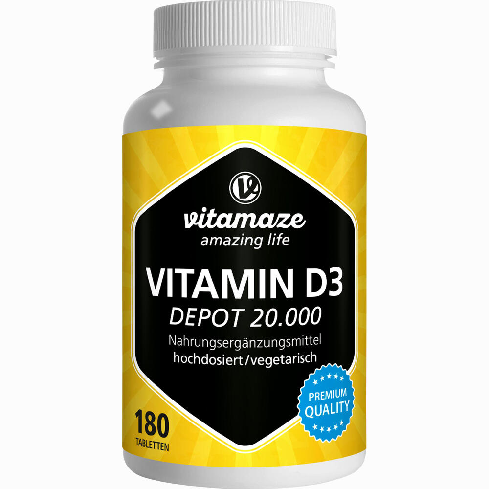 Vitamin D3 Depot Hochdosiert 20000 Ie Vispura Tabletten 180 St ck 