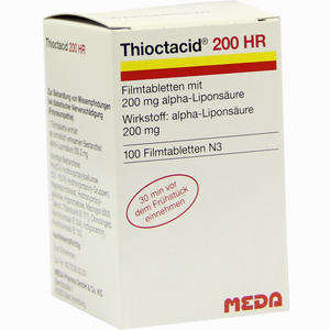 Thioctacid 200 Hr Filmtabletten » Informationen und Inhaltsstoffe