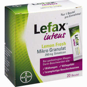 Lefax Intens Lemon Fresh Mikro Granulat 250mg Simeticon 20 Stück ...